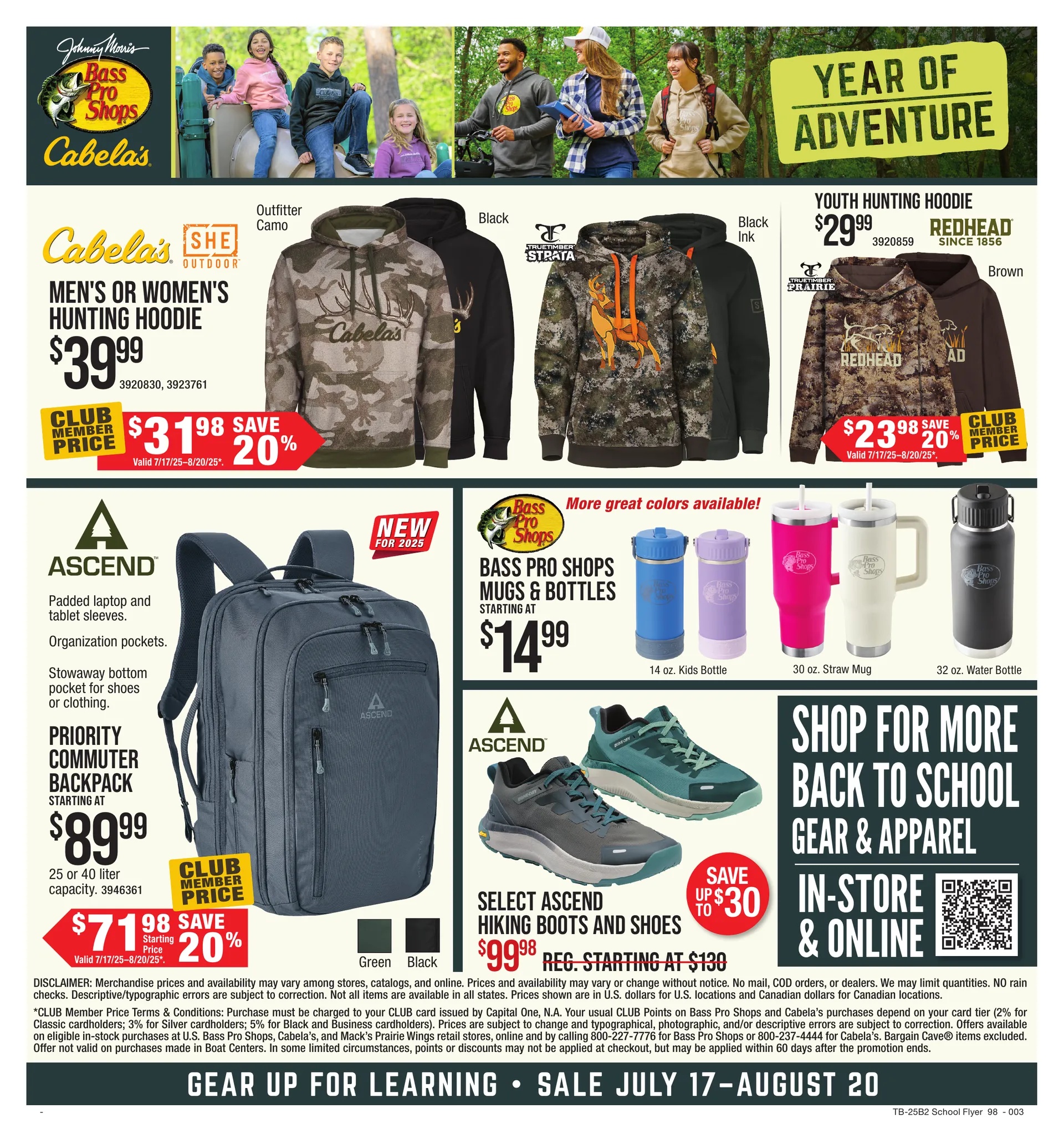 Cabela's Weekly Ad July 17 - August 20, 2025