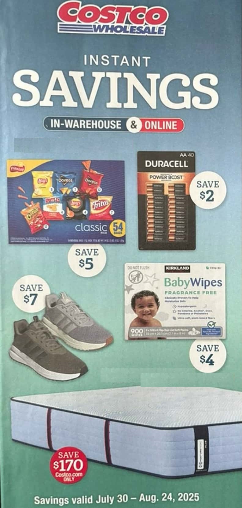 COSTCO Ad & Coupon Booklet valid July 30 - August 24, 2025