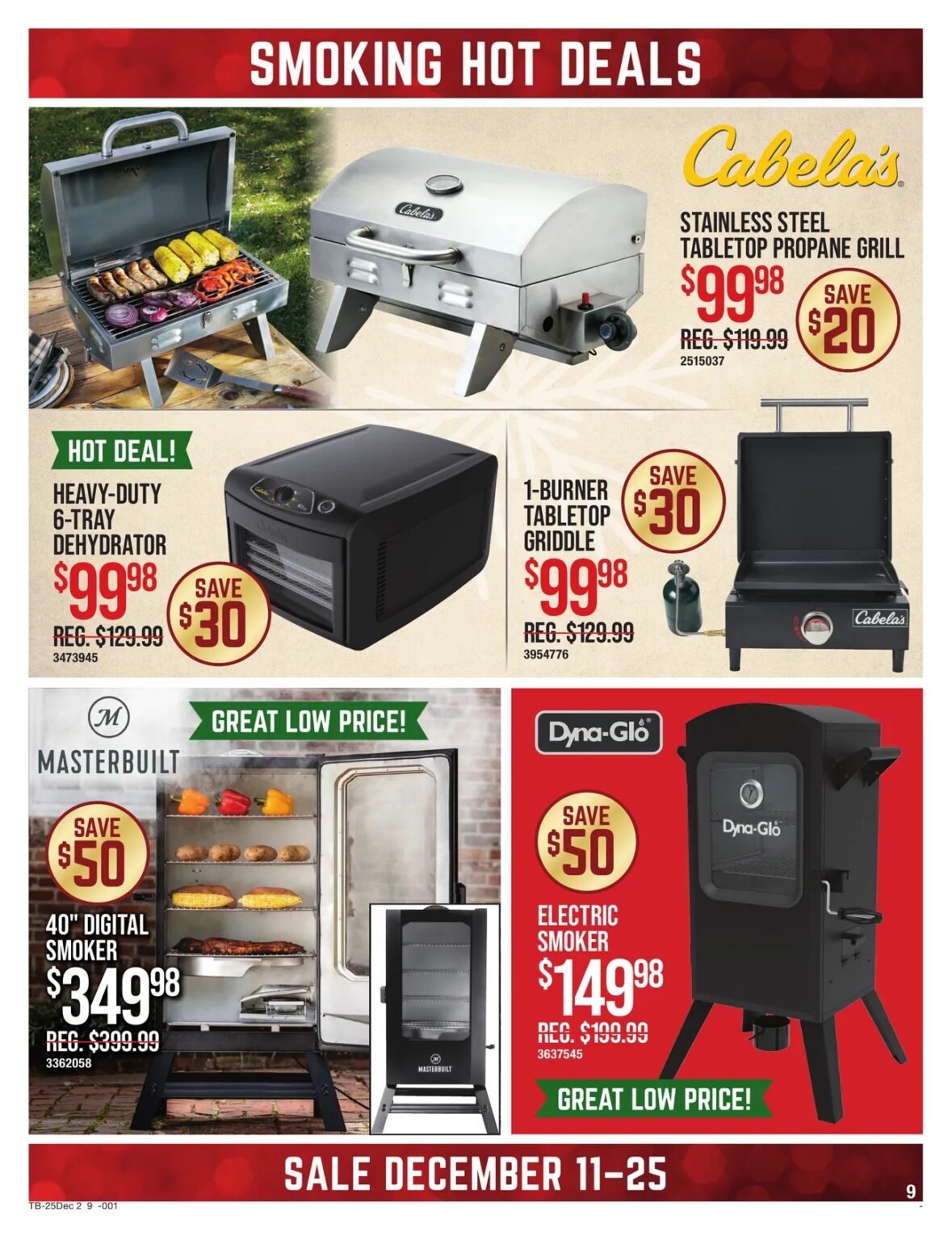 Cabela's Weekly Ad December 11 - December 25, 2025