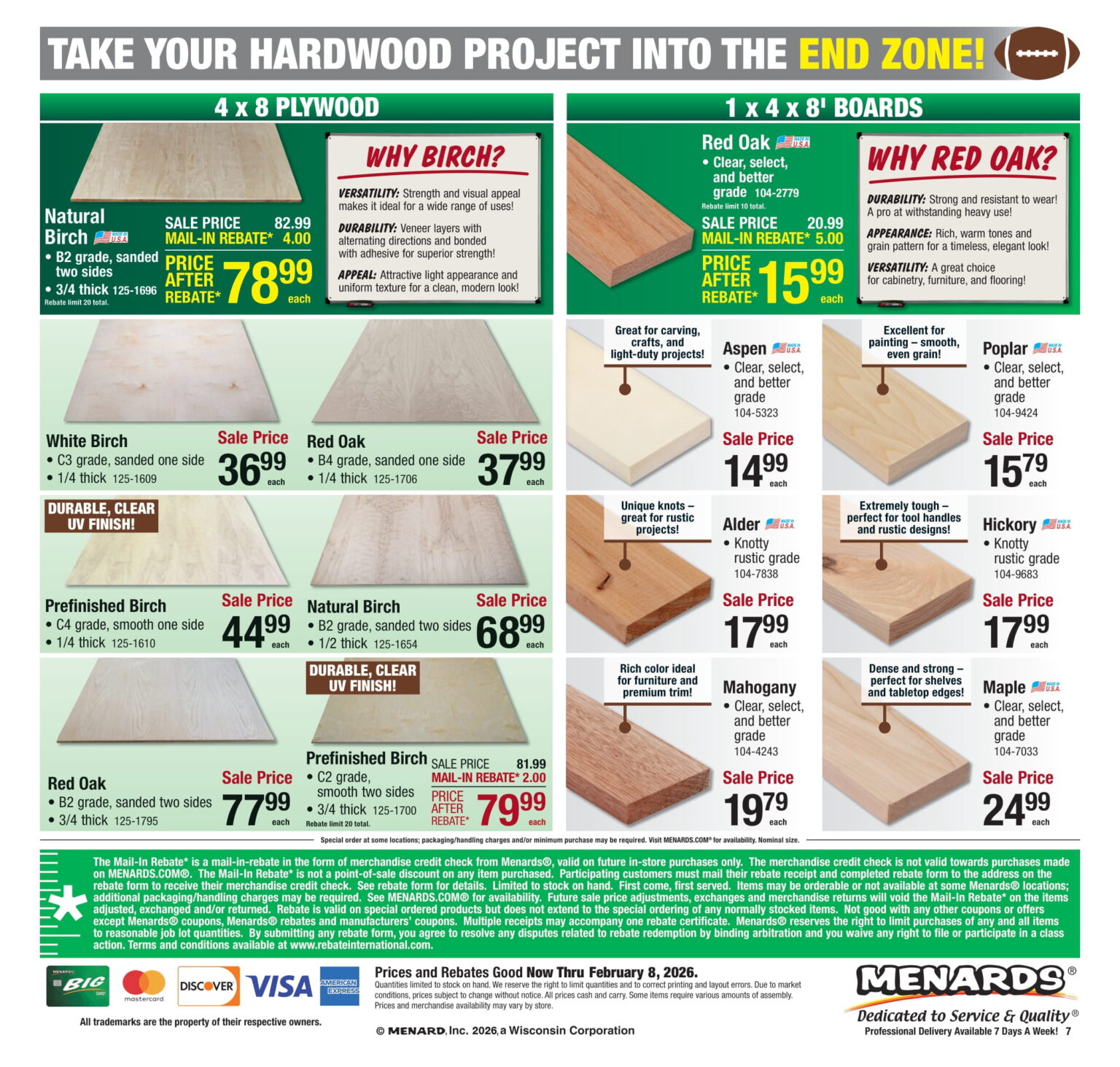 Menards Weekly Ad January 29 - February 8, 2026